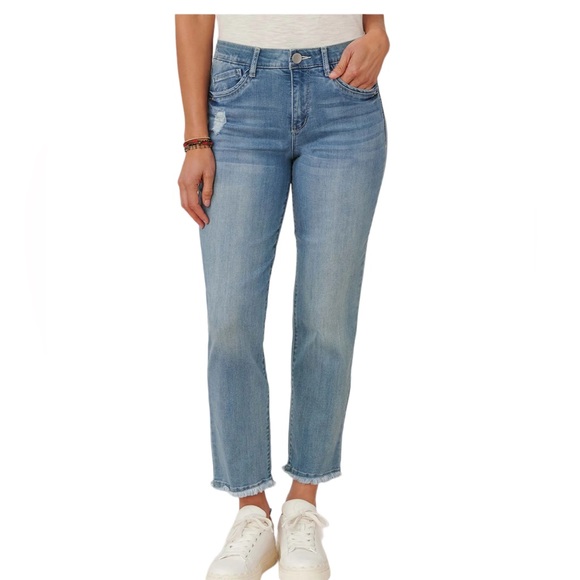 Democracy | Jeans | 226 Democracy Light Blue High Rise Slim Straight ...